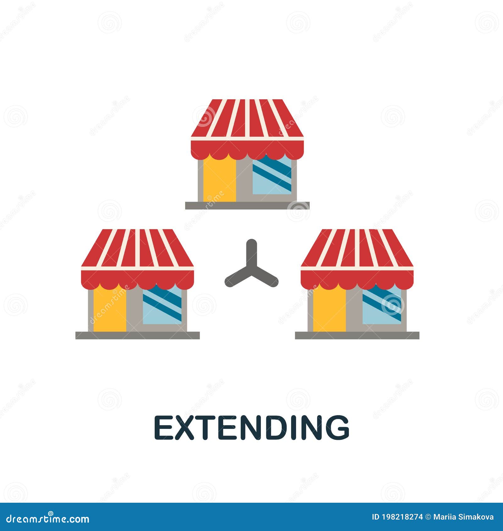 Extending Icon. Simple Element from Branding Collection. Creative ...