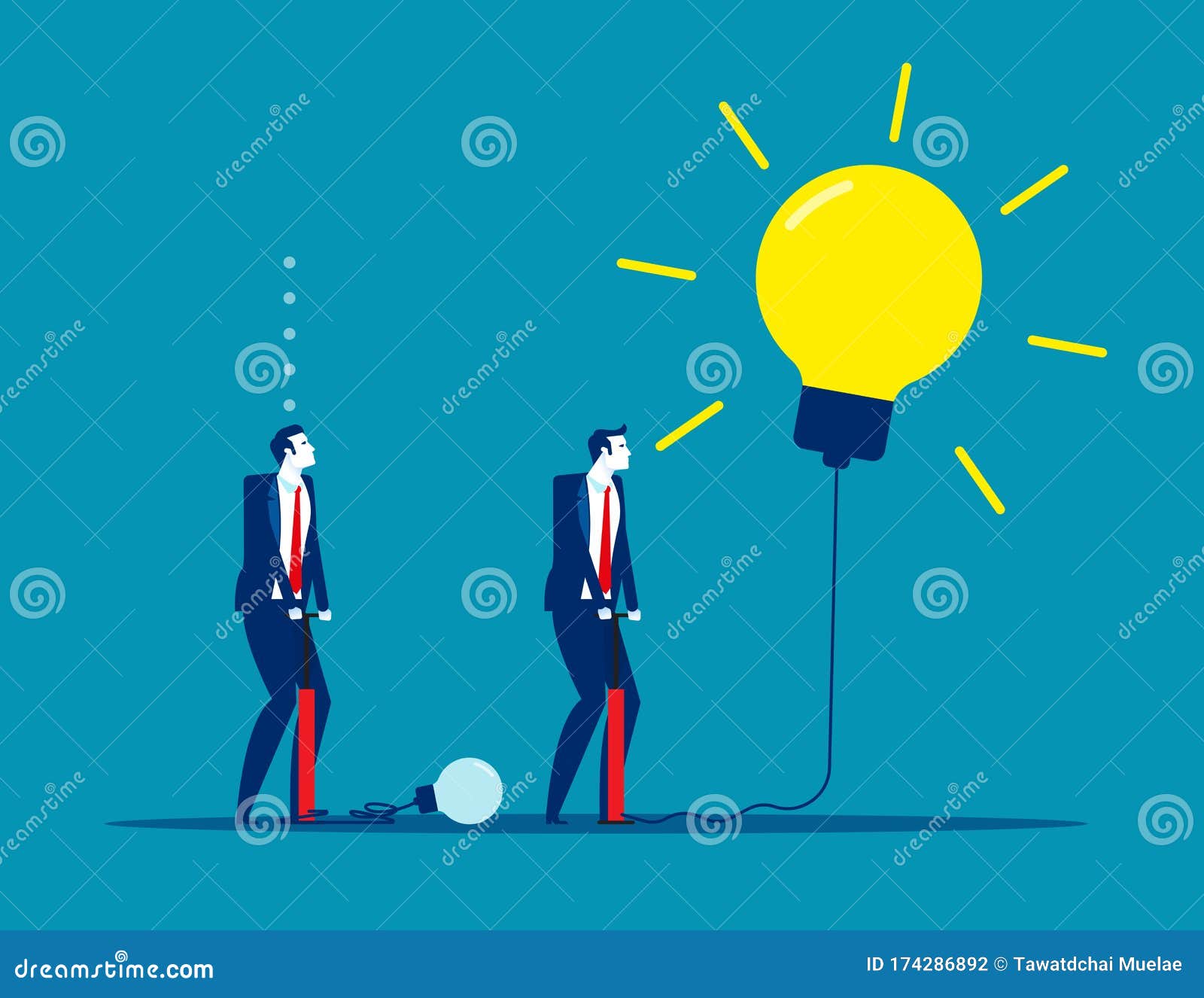 Extending Ideas. Concept Business Vector Illustration, Good & Bad ...
