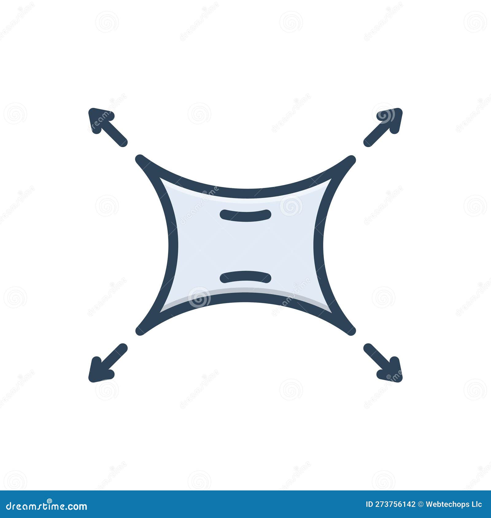 Color Illustration Icon for Extends, Expand and Larger Stock ...