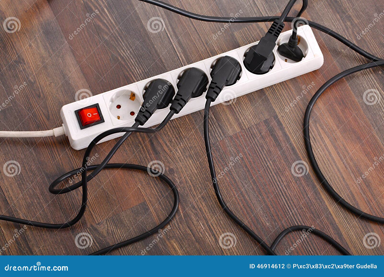 Extension cable stock photo. Image of power, parquet - 46914612