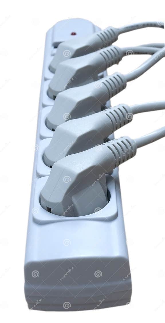 Extension cord isolated stock photo. Image of electric - 5065468