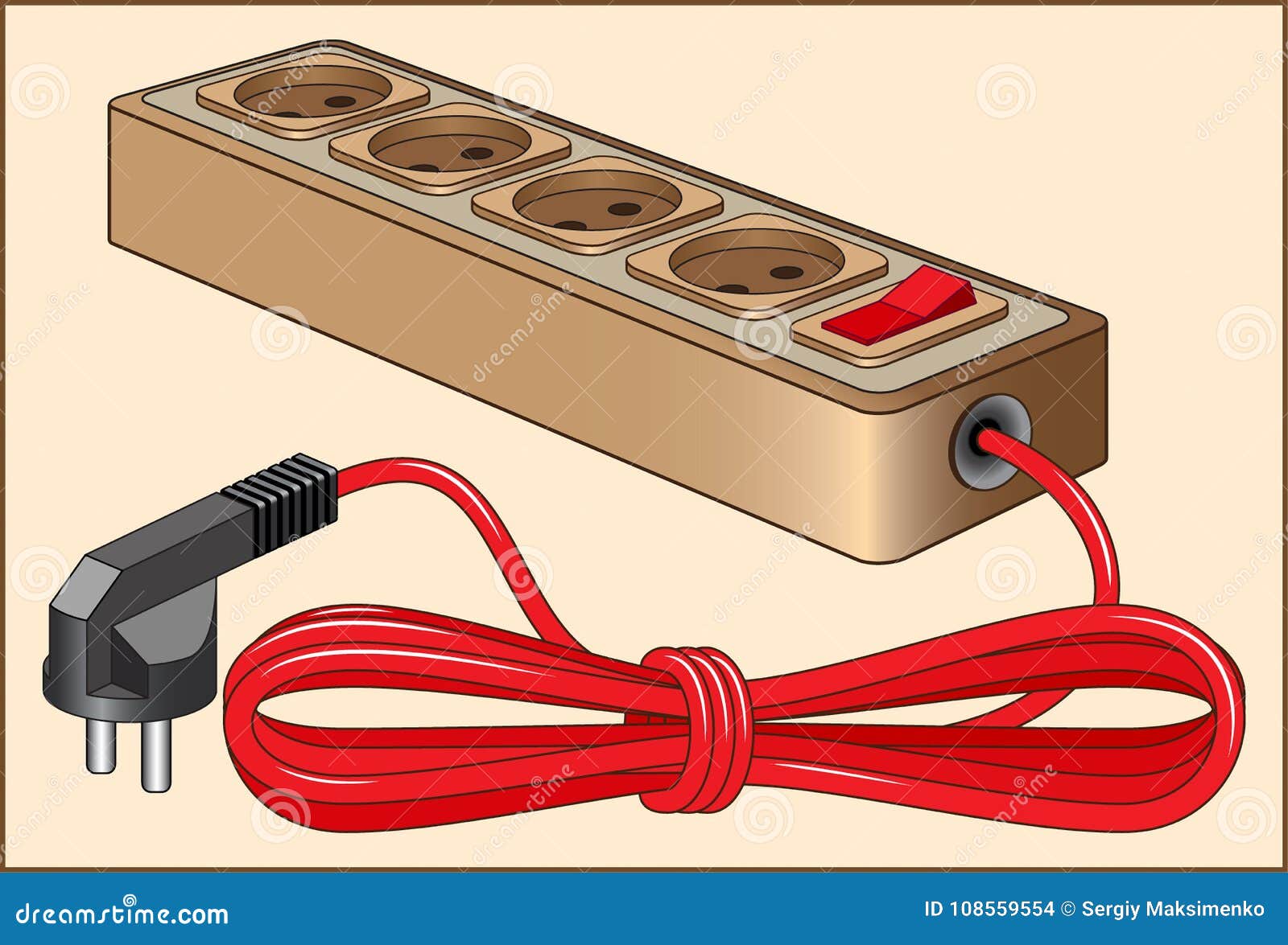 Wire Extension Cord Stock Illustrations – 334 Wire Extension Cord Stock ...