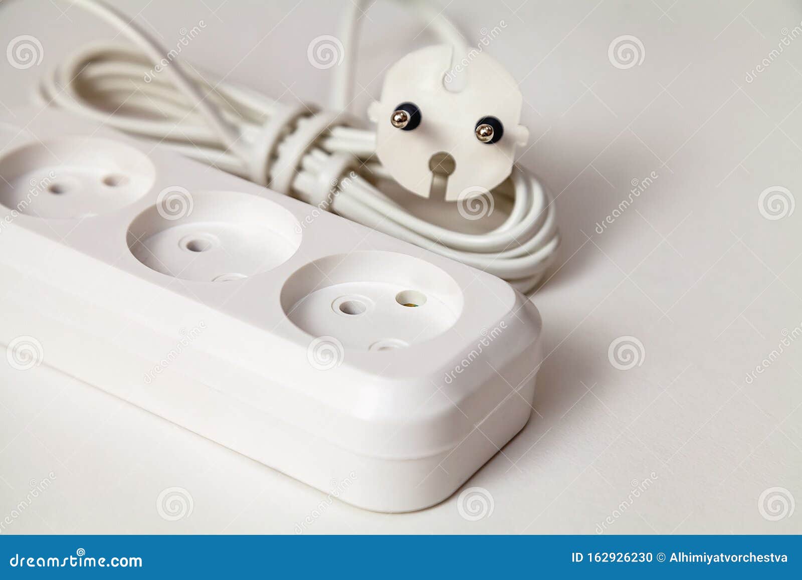 Three Sockets. Installation High Voltage. Electrical Wires Sticking Out ...