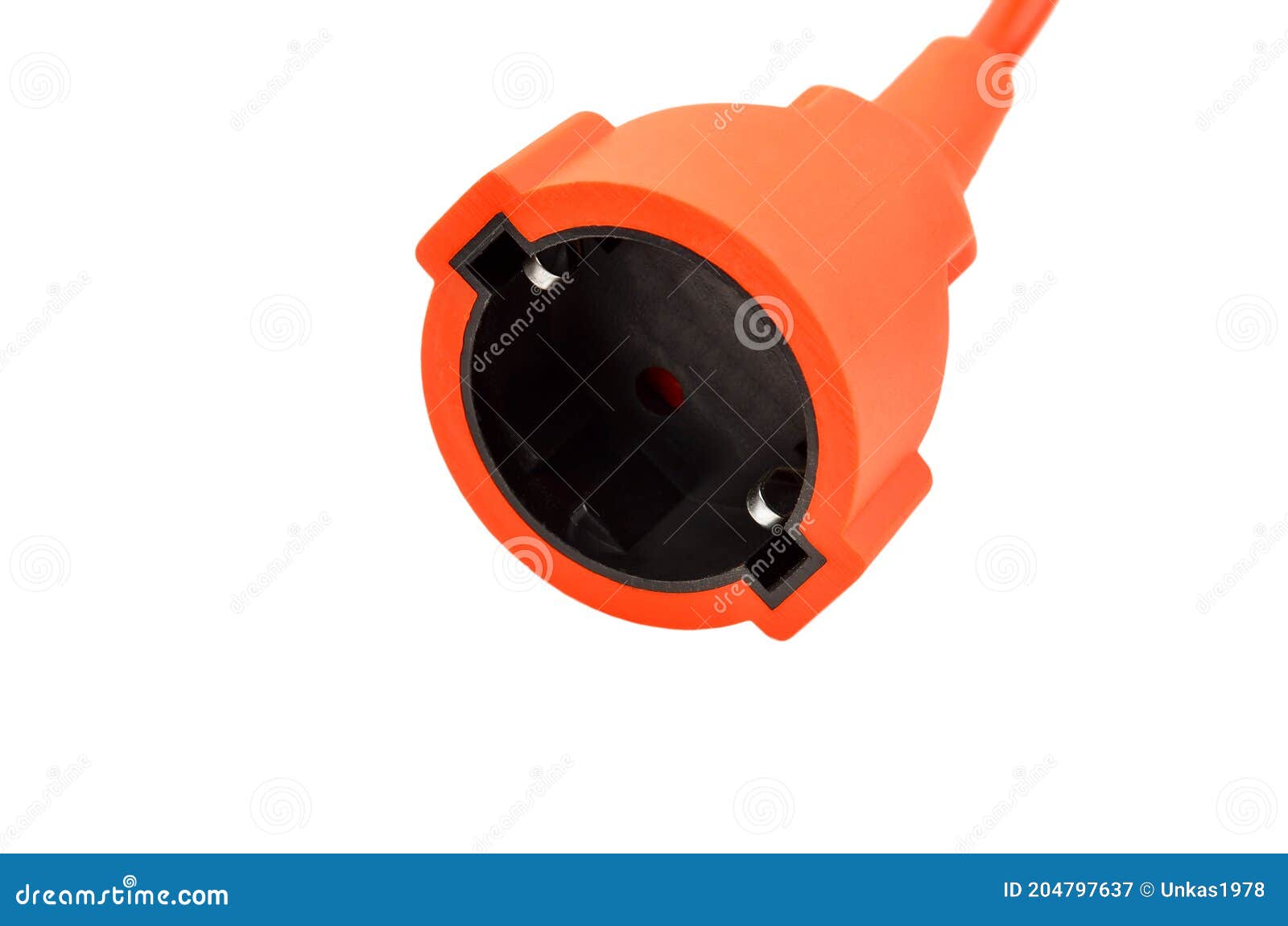 Extension Electric Cable with Plug Stock Image - Image of insulation ...