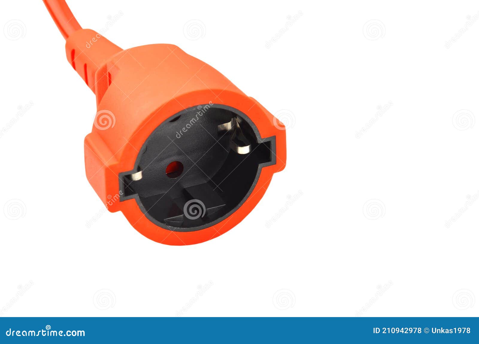 Extension Electric Cable with Plug Stock Photo - Image of engineering ...