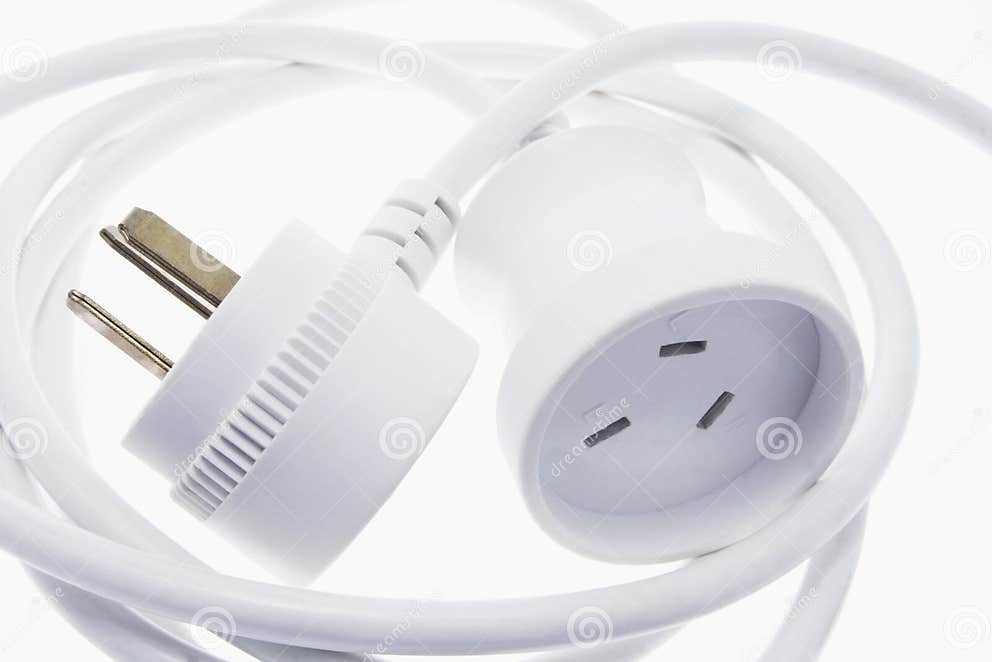 Extension Power Cord stock image. Image of technology - 4598037