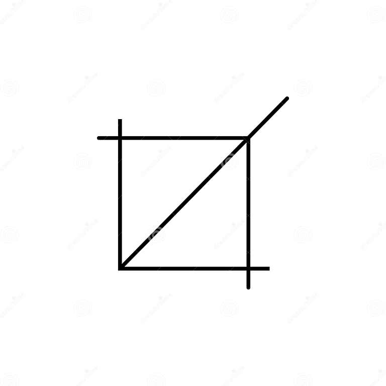 Extension Symbol Icon. Element of Simple Icon. Thin Line Icon for ...