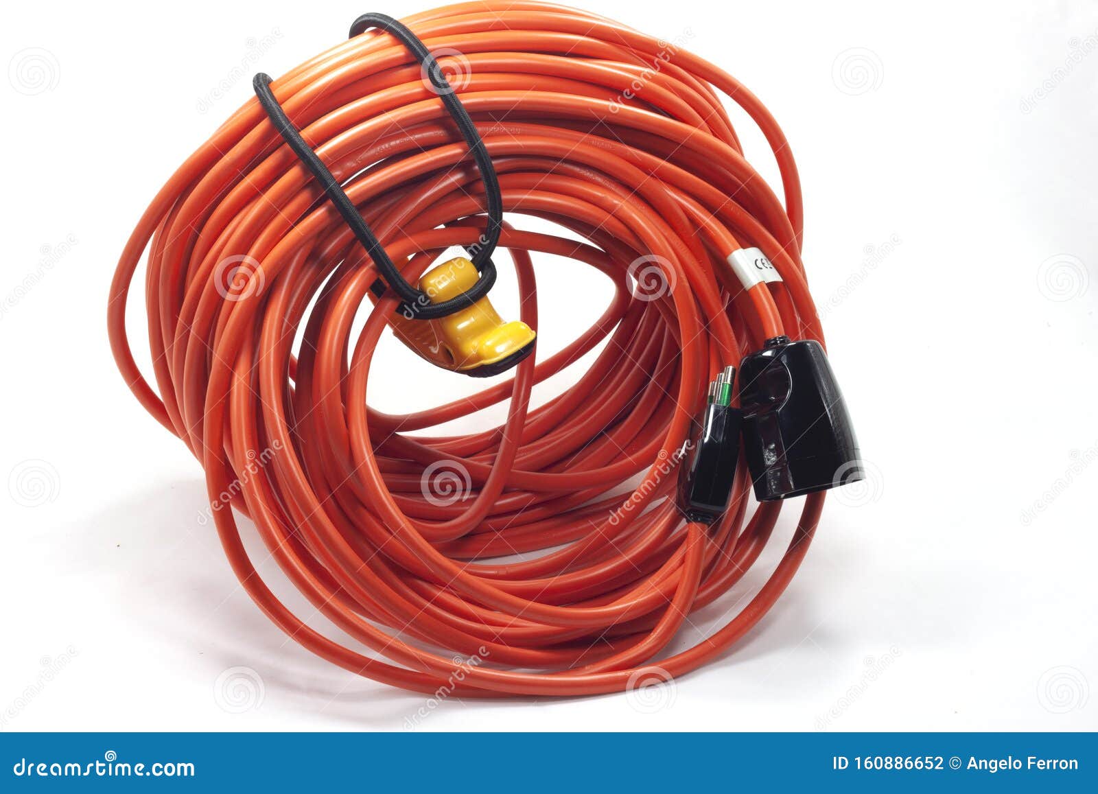 Extension Wire Cord Wound with Socket and Plug Stock Photo - Image of ...