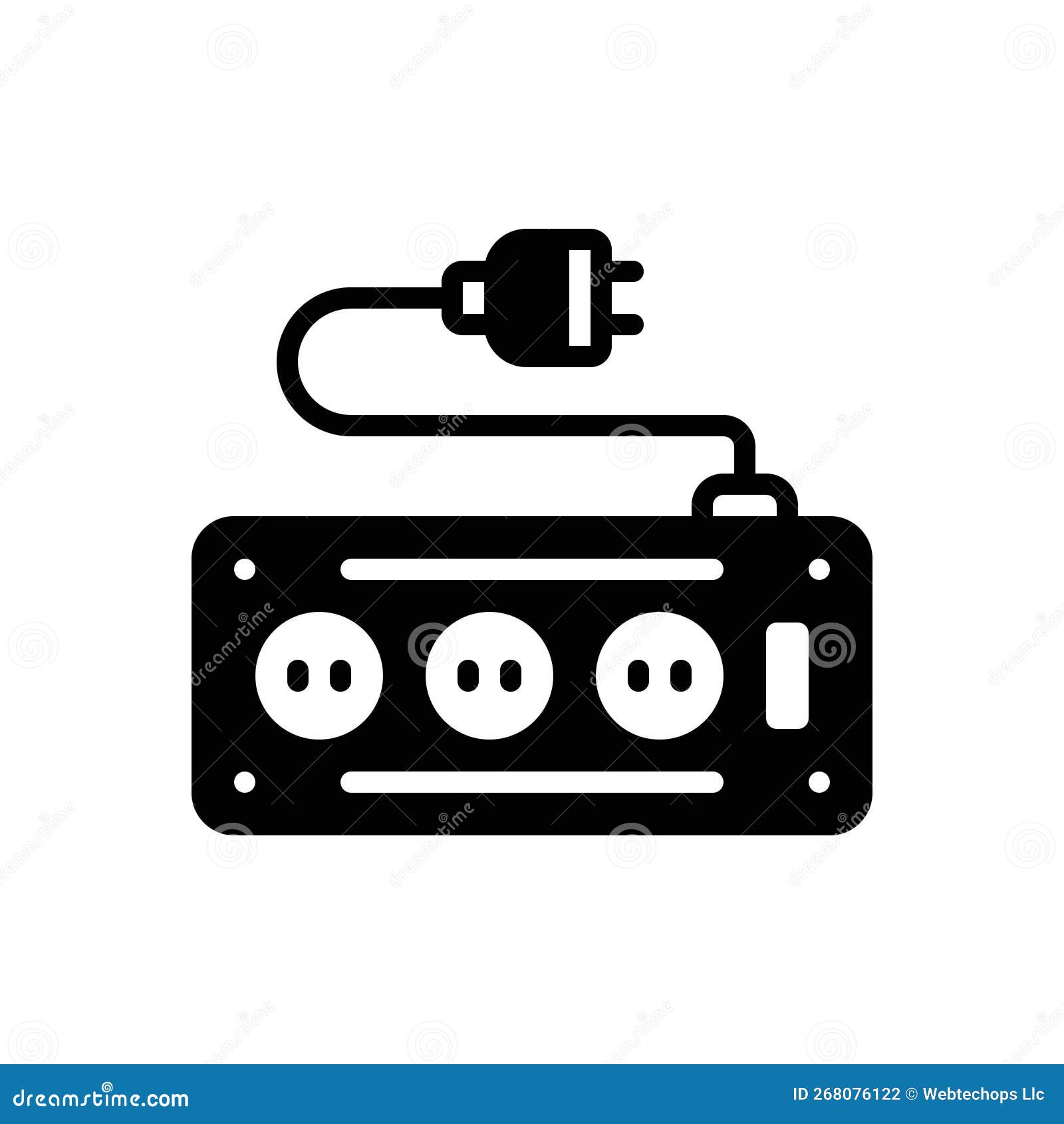 Black Solid Icon for Extensions, Addition and Add Stock Illustration ...