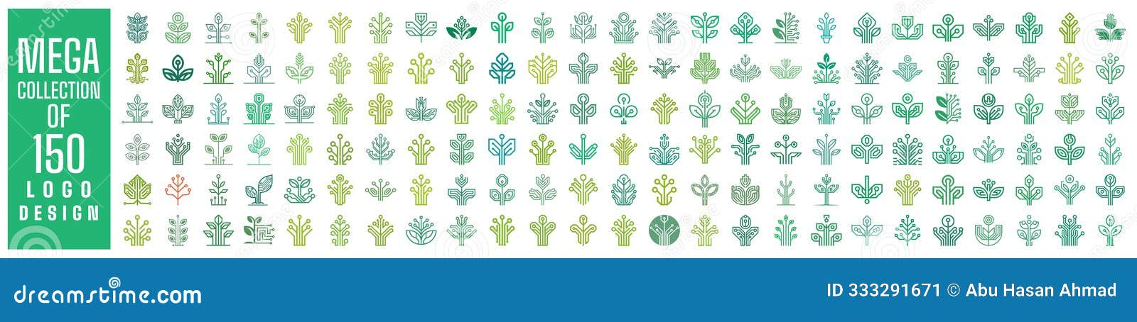 An Extensive Array of 150 Smart Farming Logos in Vector Format, Perfect ...
