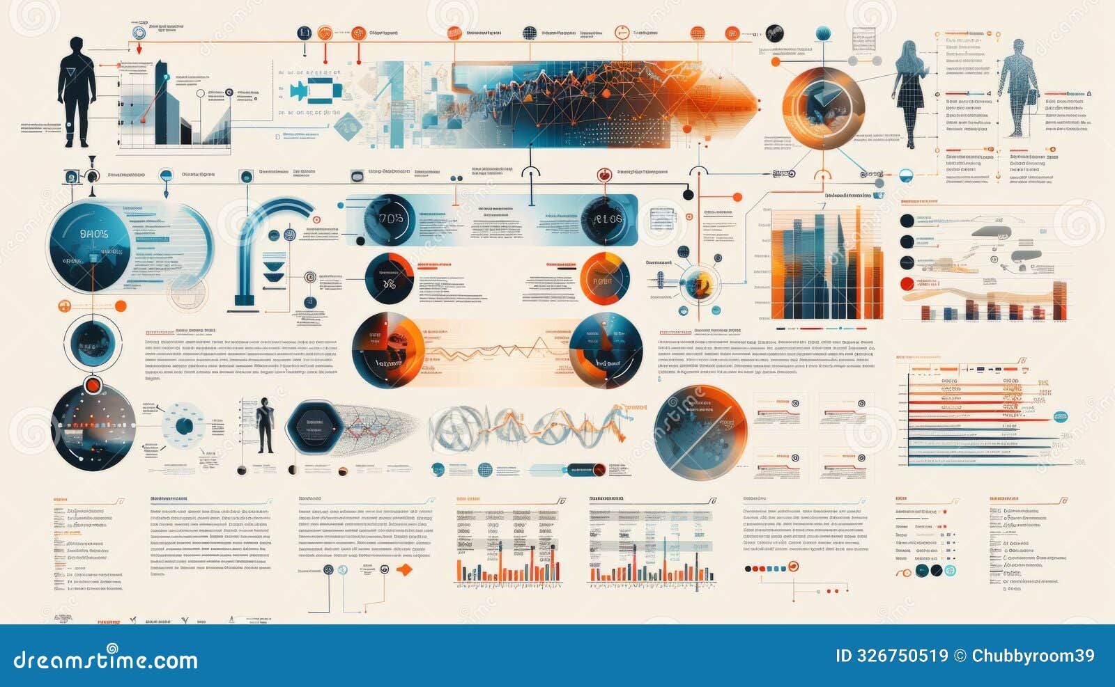 An Extensive Collection of Infographics Elements Including Charts ...