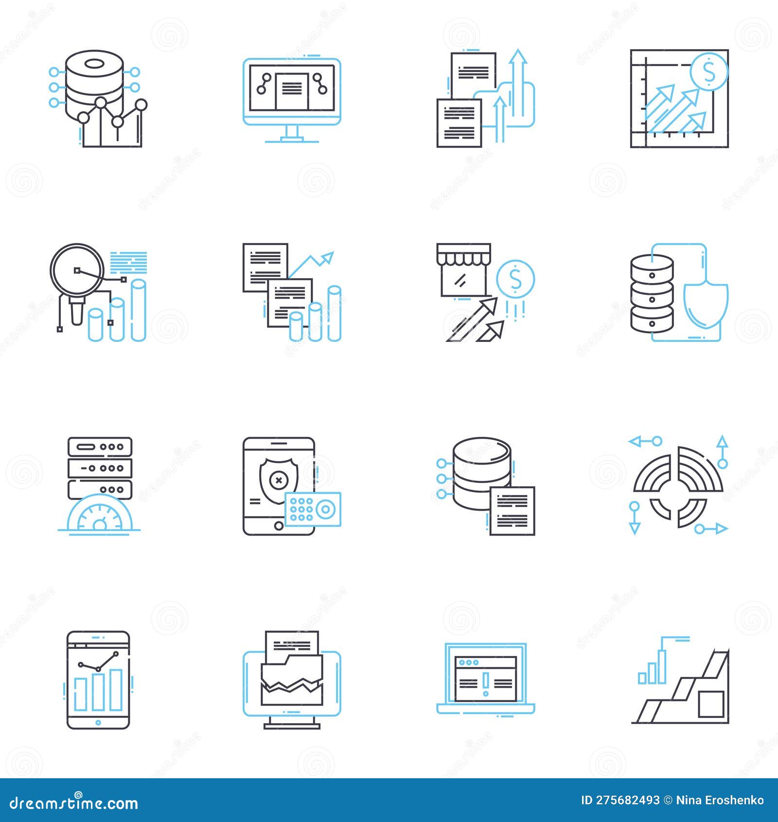 Analytics And Insights Line Icons Collection. Data, Metrics, Analysis ... Analytics And Insights Line Icons Collection. Data, Metrics, Analysis ...