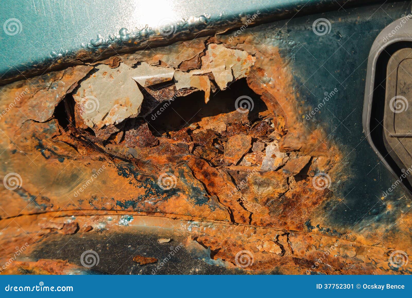 Extensive rust stain stock image. Image of automobile - 37752301
