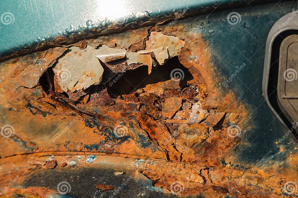 Extensive rust stain stock image. Image of automobile - 37752301