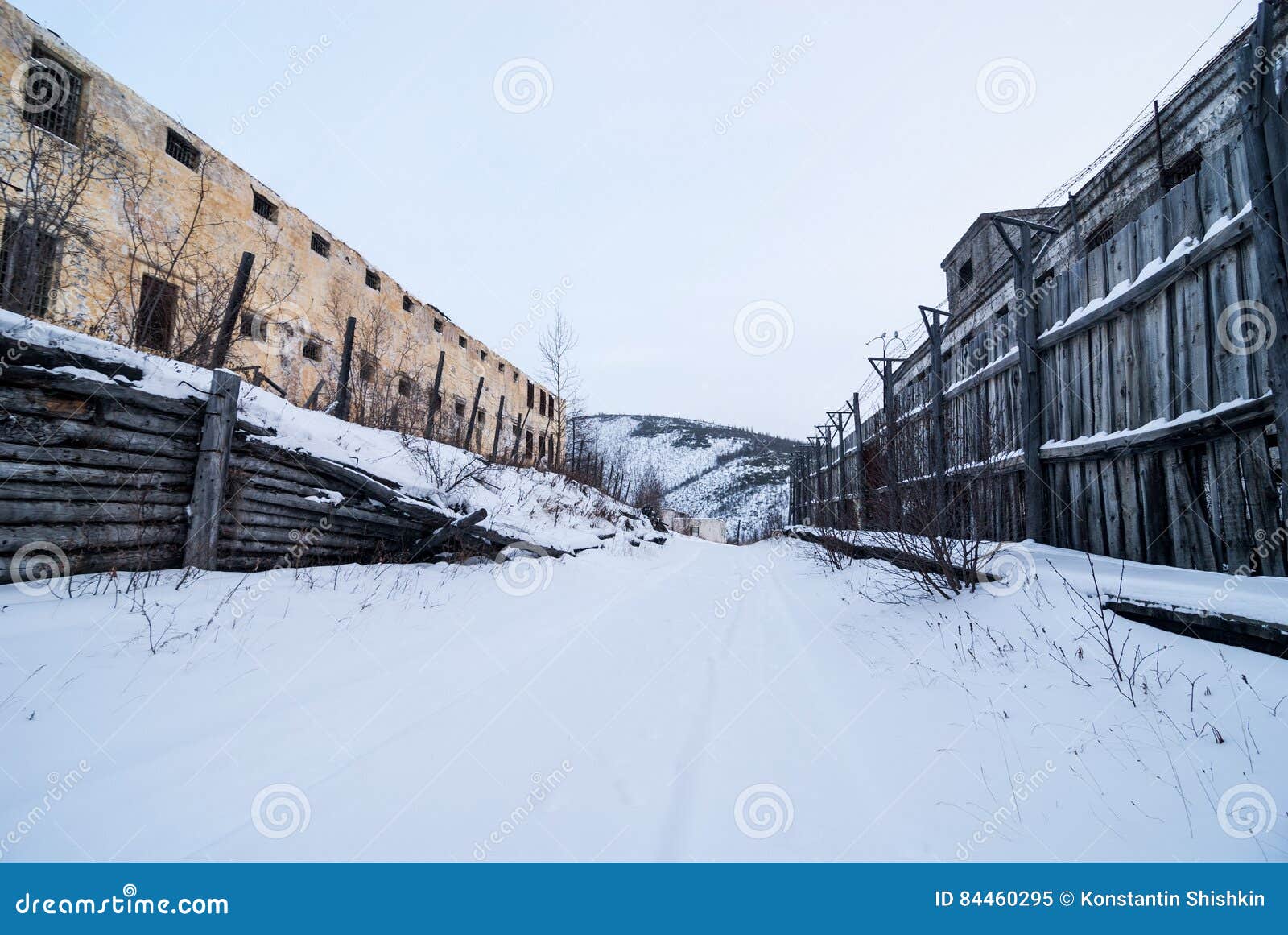 Exterior of Abandoned Prison Stock Image - Image of gaol, justice: 84460295