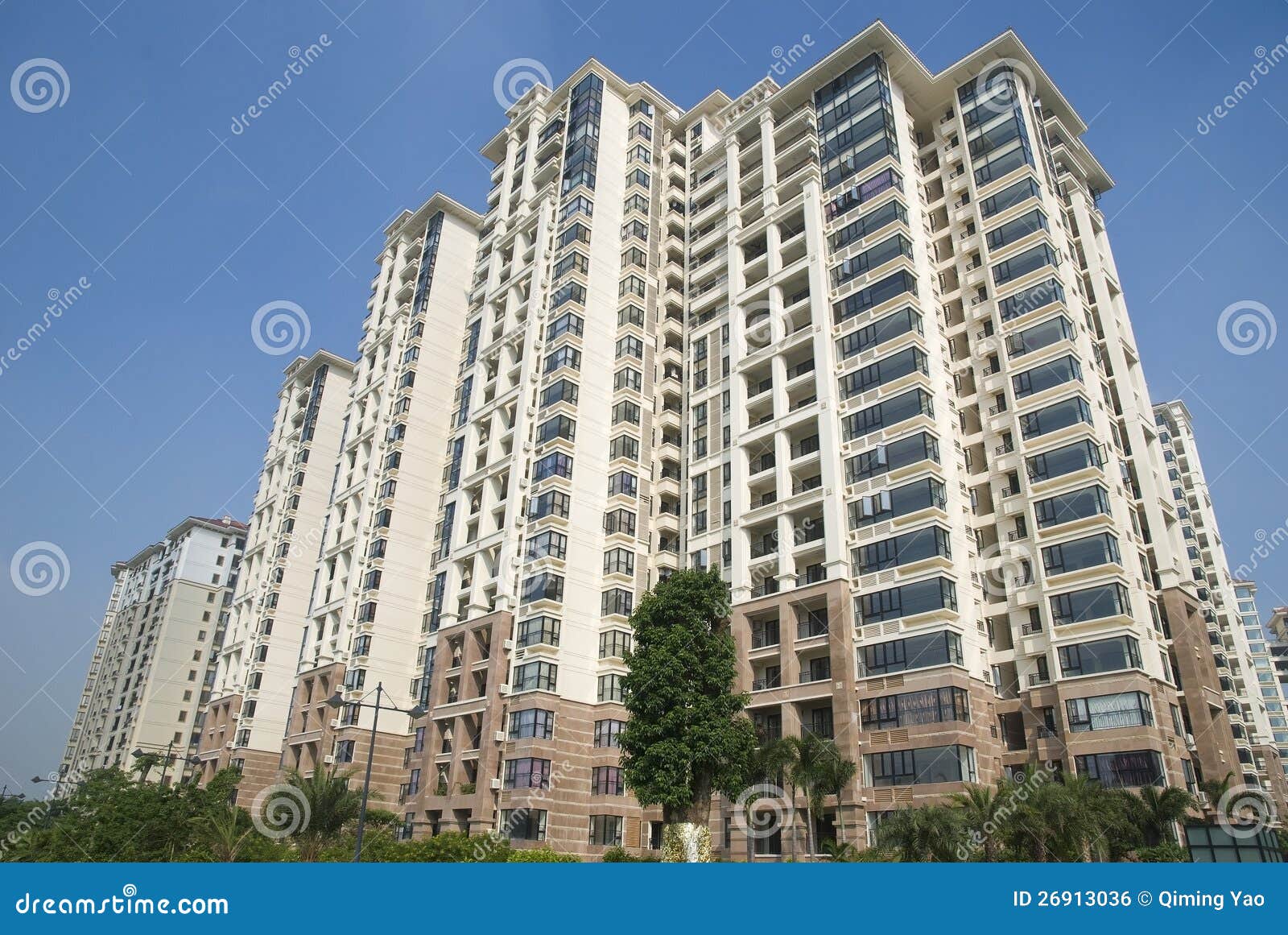 Exterior of the apartments stock photo. Image of flats - 26913036