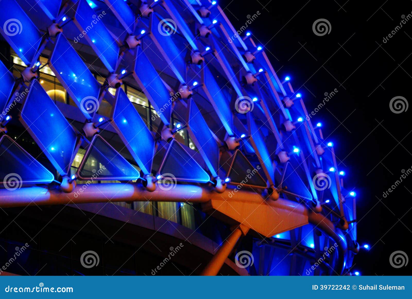 Exterior Architecture Cladding Stock Photo - Image of lights, windows ...