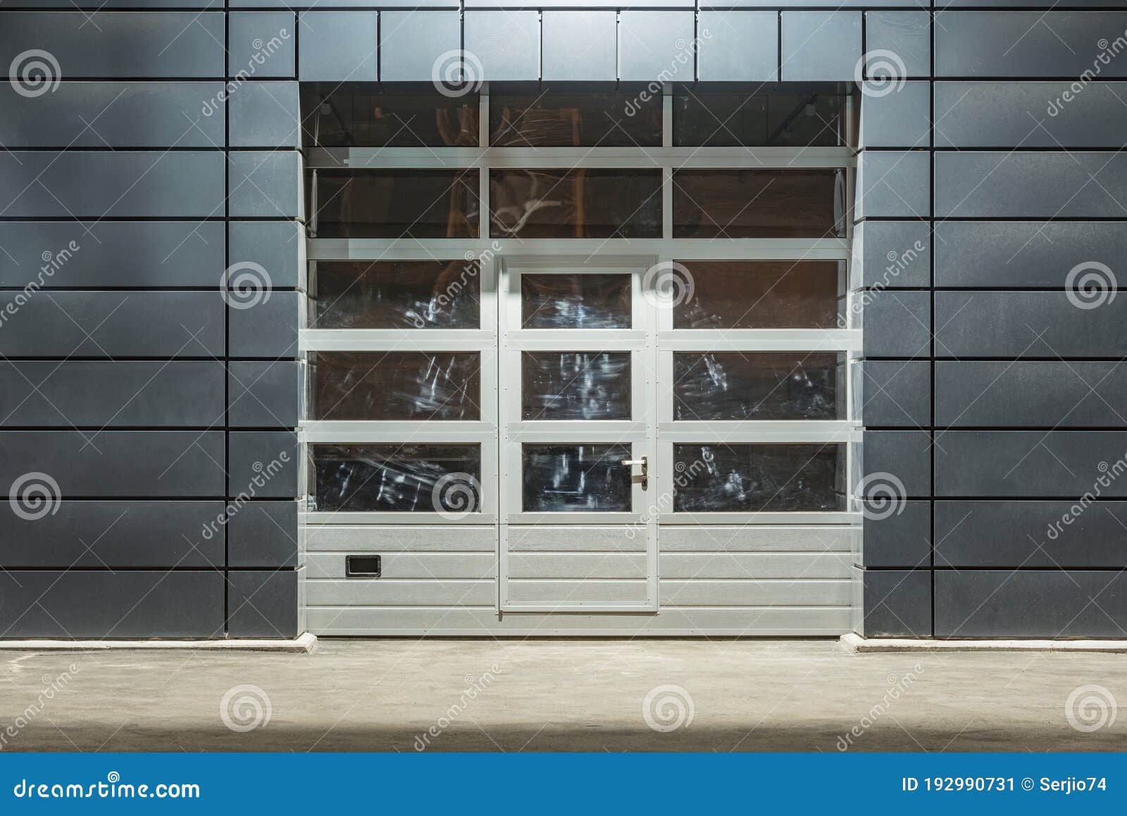 Exterior of the Auto Service Building. Stock Image - Image of grungy ...