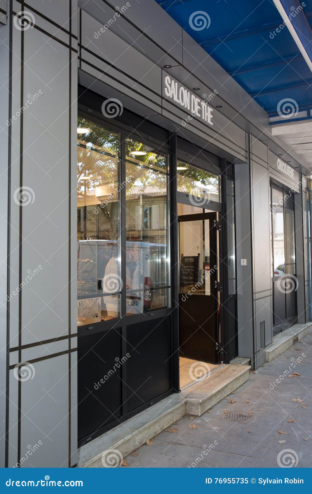 Exterior of a Bakery and Groceries in Small Town Stock Image - Image of ...