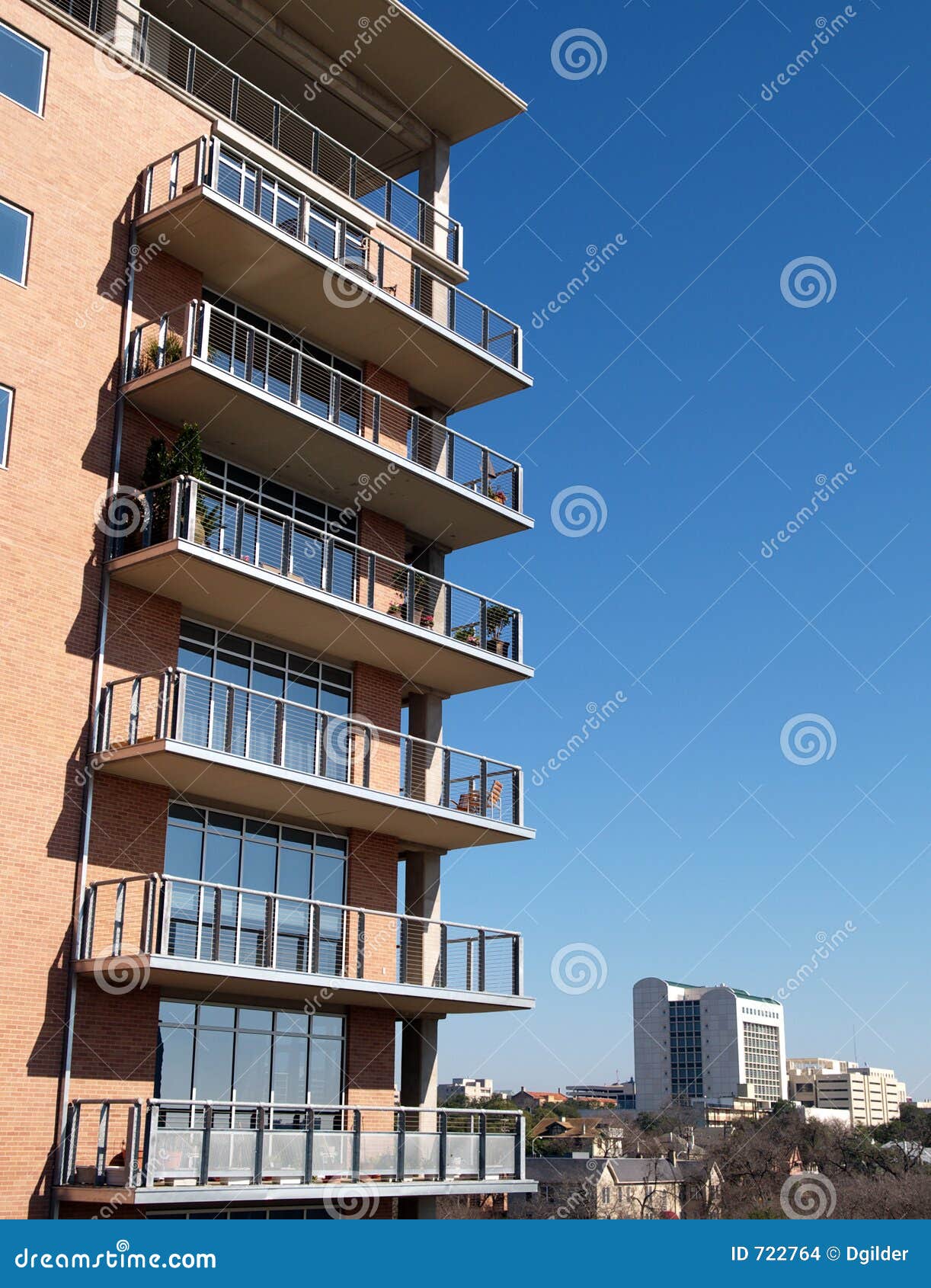 Exterior balconies stock photo. Image of condos, multistory - 722764