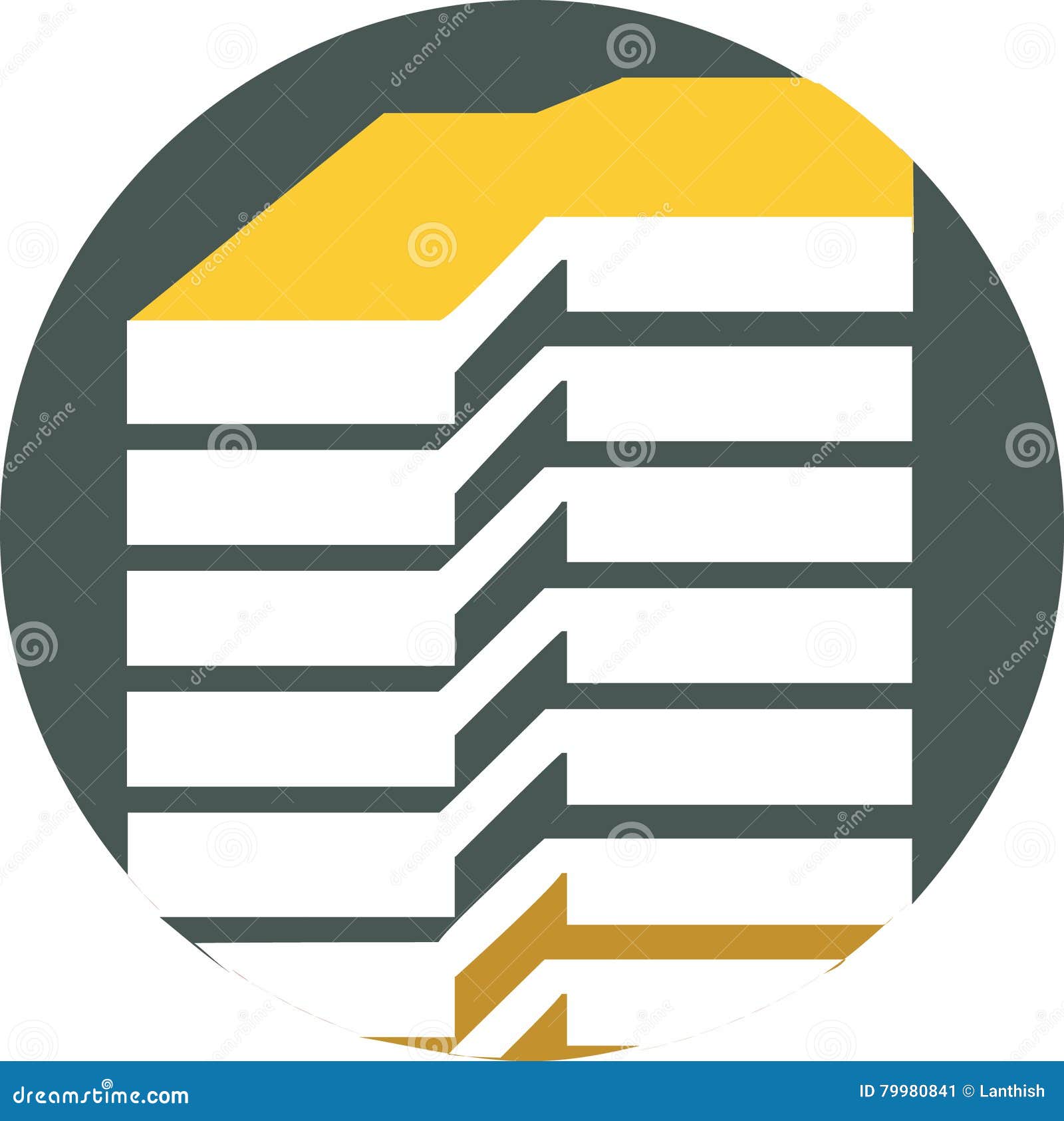 Exterior building stock vector. Illustration of blue - 79980841