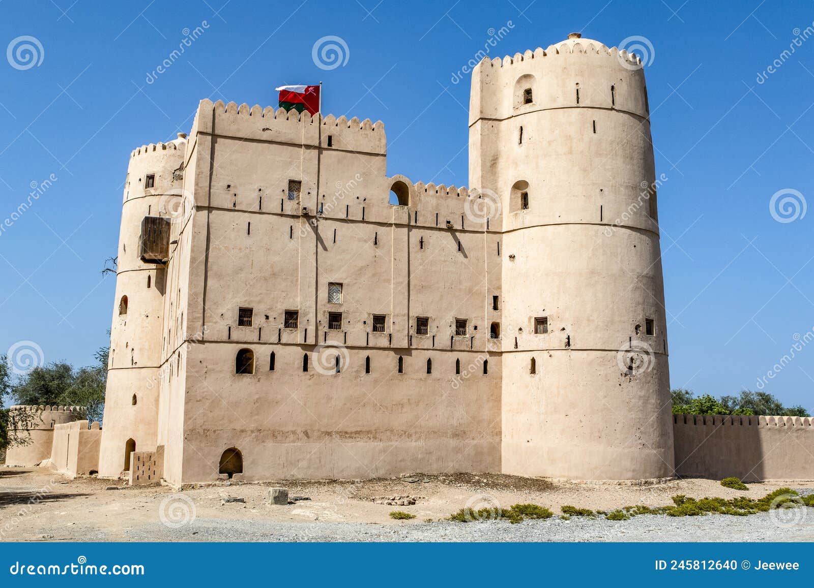 Exterior of the Castle in Barka, Oman Stock Photo - Image of tourist ...