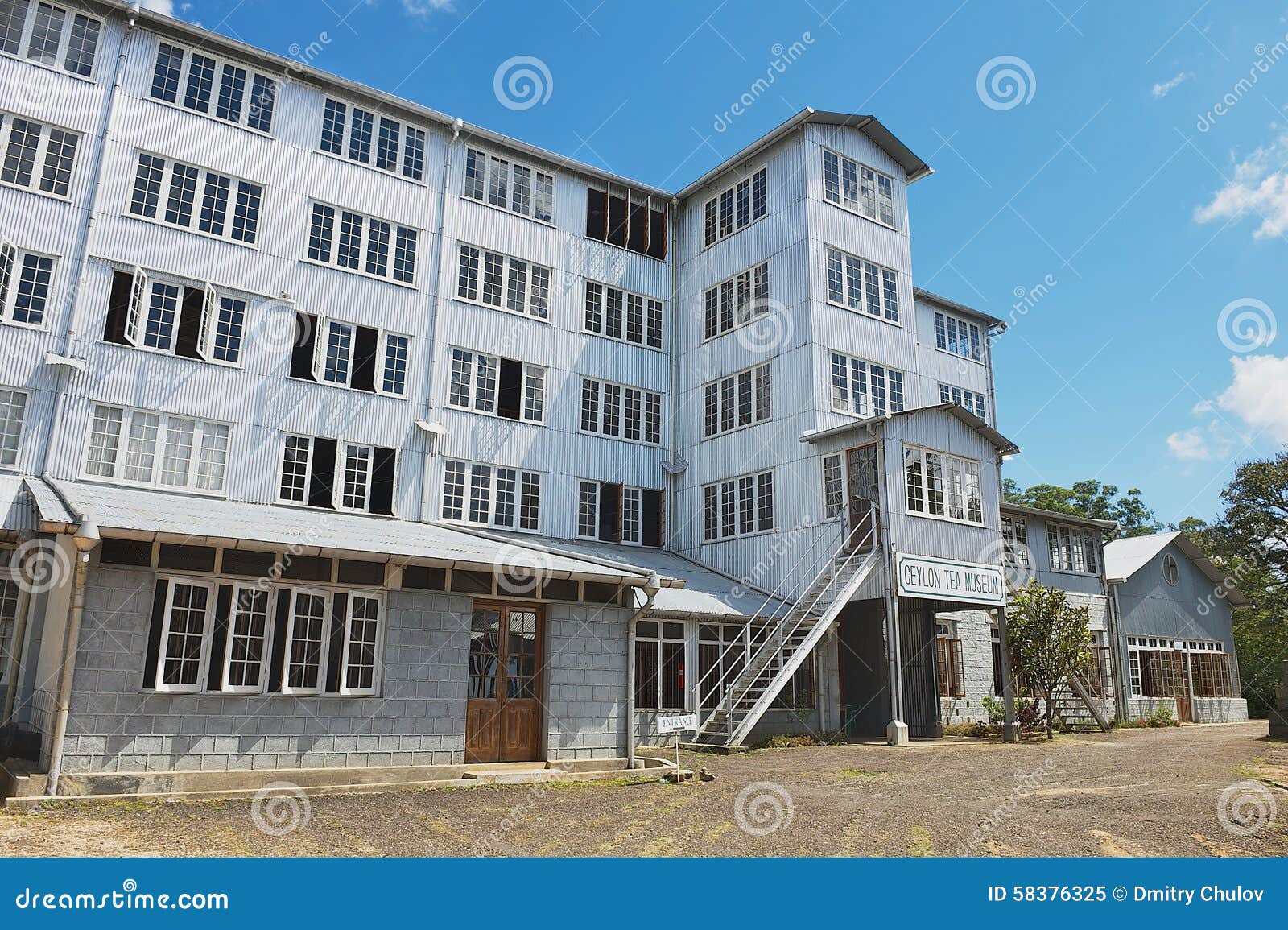 Exterior of the Ceylon Tea Museum Building in Kandy, Sri Lanka ...