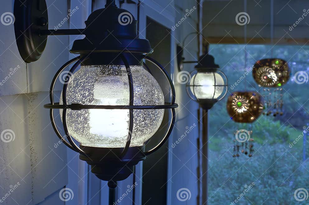 Exterior CFL Fixtures stock image. Image of domestic, conscious - 5153131