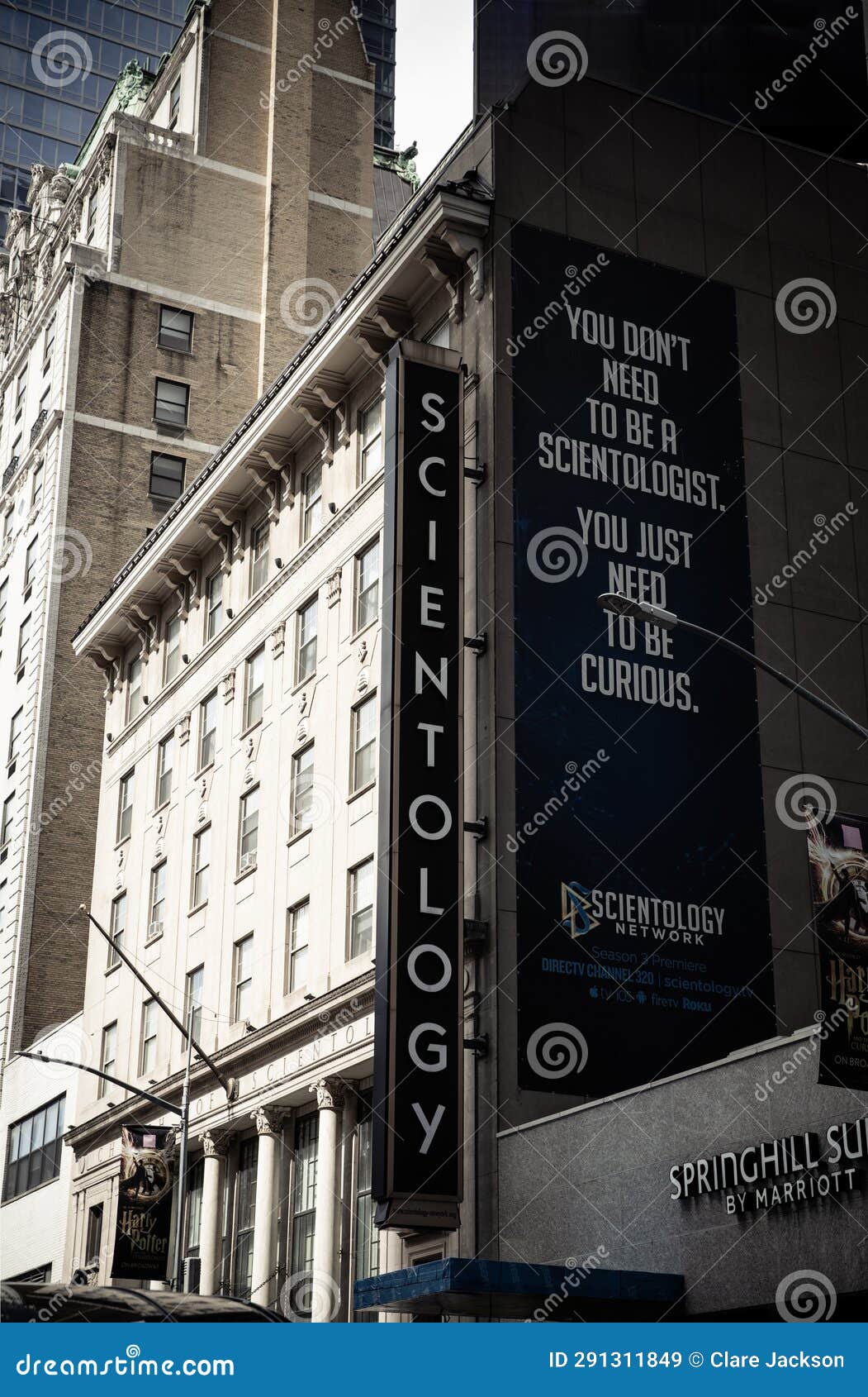 The Exterior Of The Church Of Scientology Celebrity Center Editorial