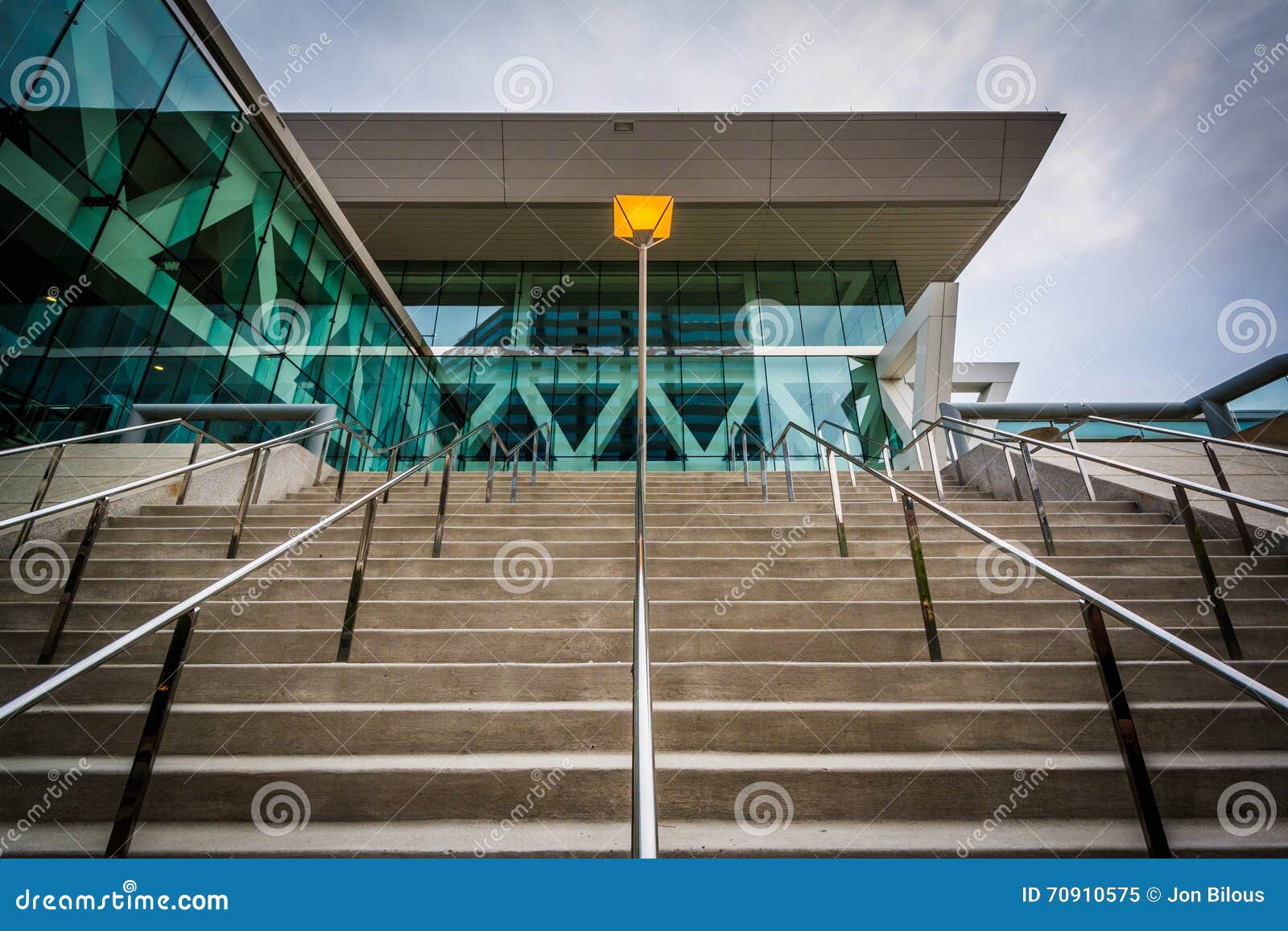 The Exterior of the Convention Center, in Baltimore, Maryland. Stock ...