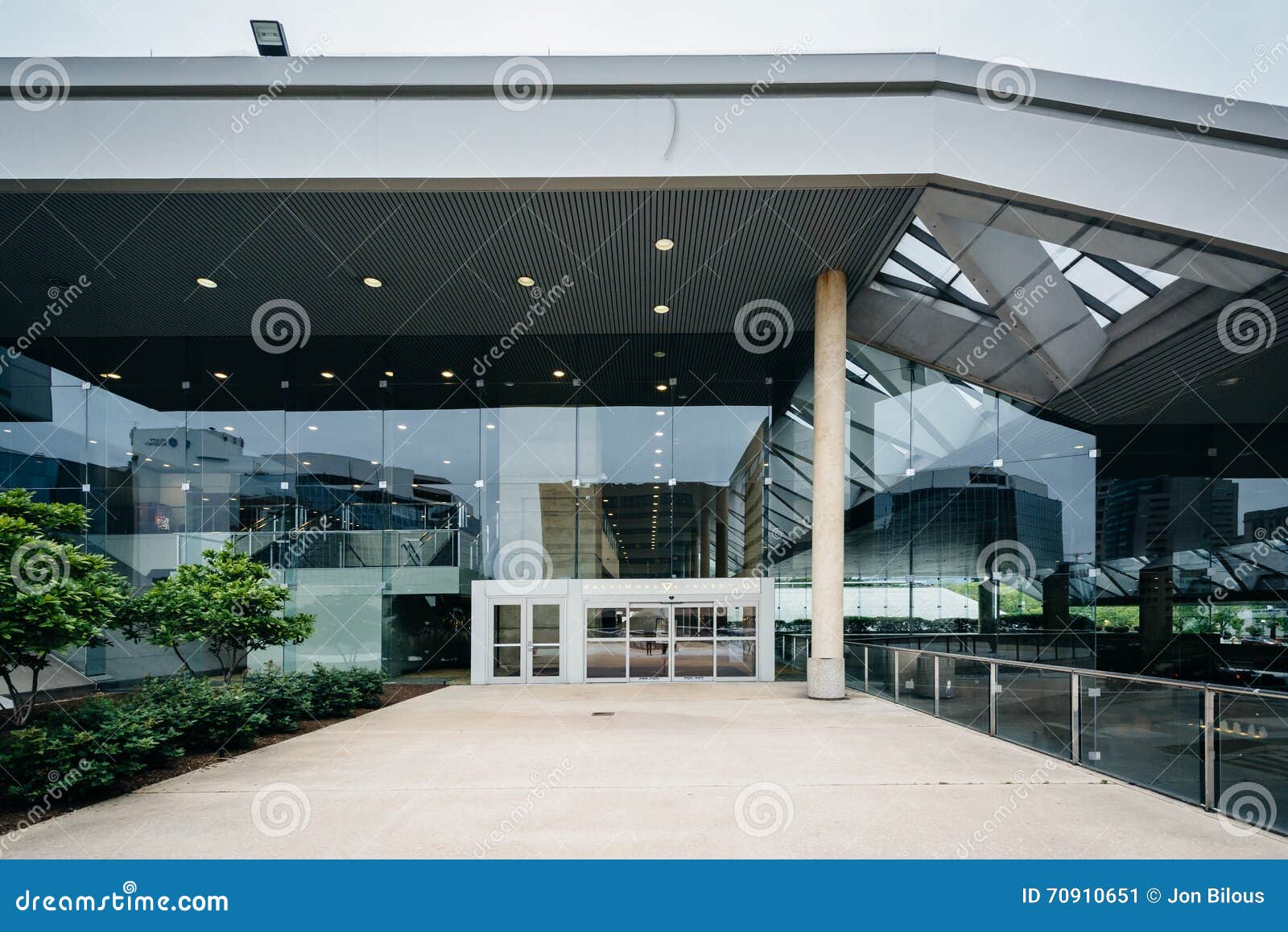 The Exterior of the Convention Center, in Baltimore, Maryland ...