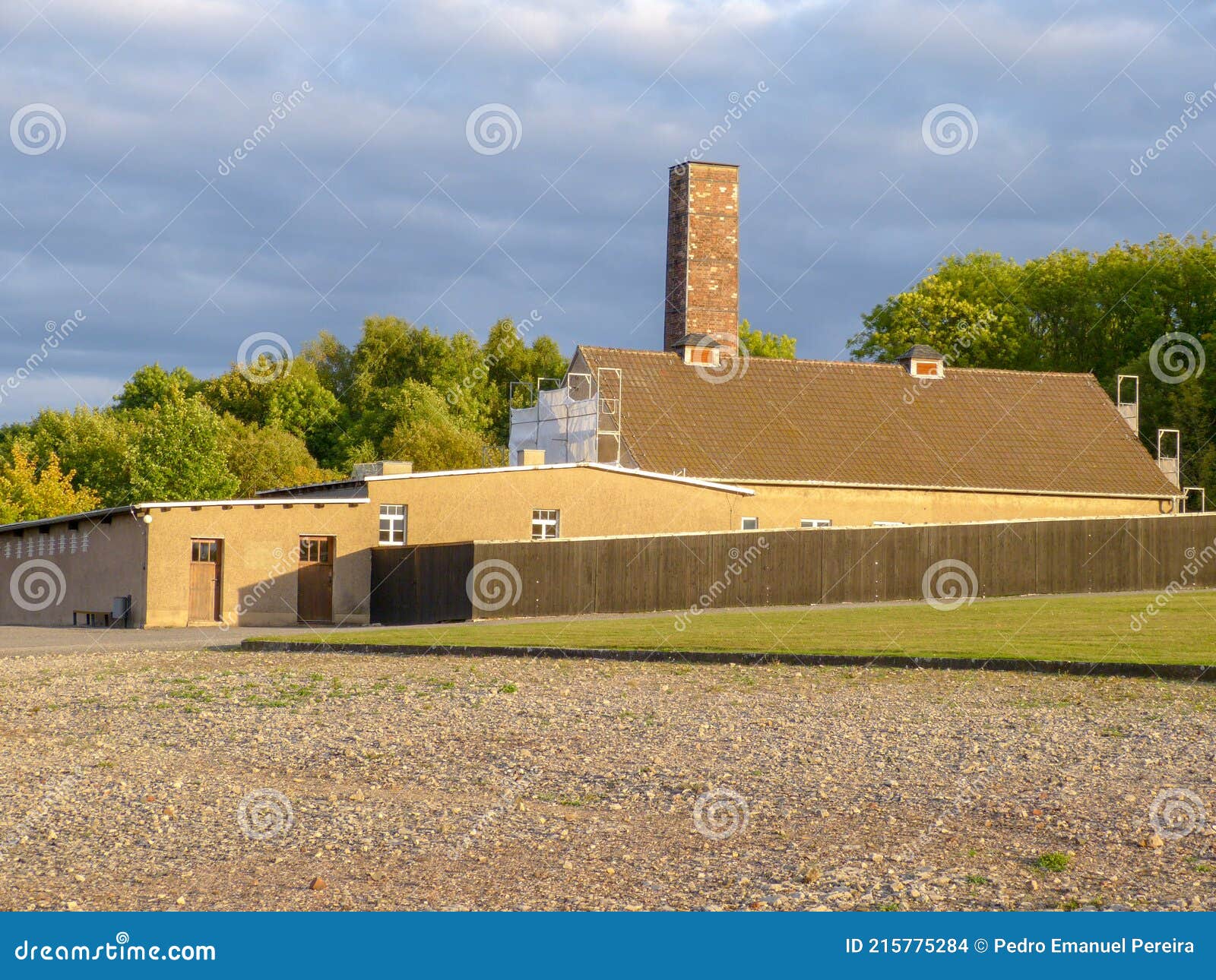Exterior of the Crematorium Building in the German Concentration Camp ...