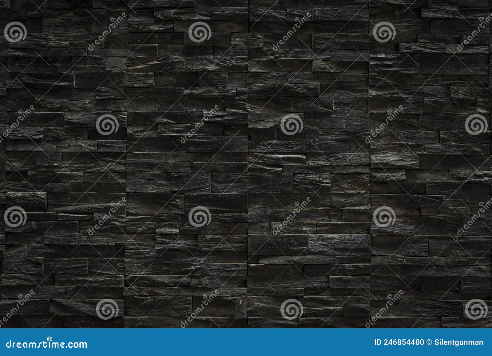 Dark Stone Wall Pattern Background Stock Photo - Image of modern, block ...