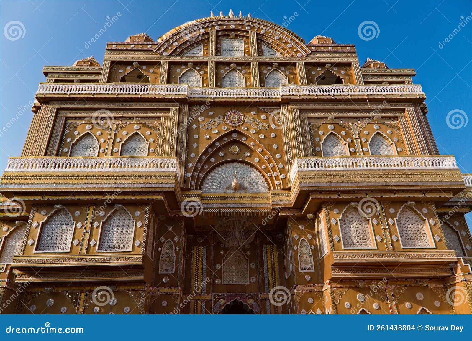 Exterior Decoration and Design in Pandal of Durga Puja Stock Photo ...