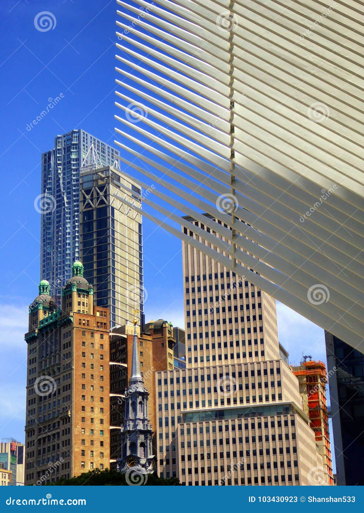 Exterior Del World Trade Center Y Edificios De Oficinas Foto de archivo ...