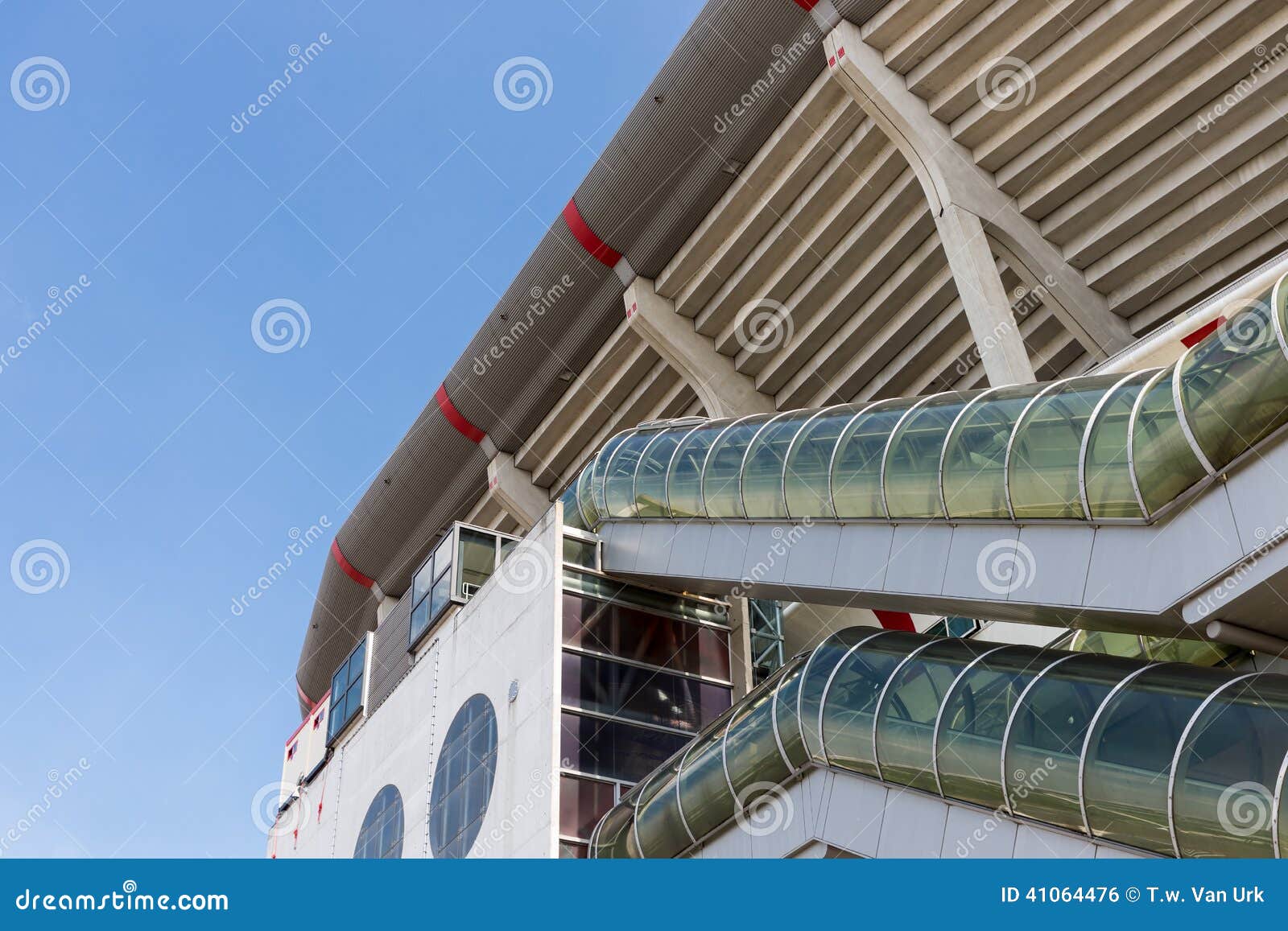 Exterior Dutch Soccer Stadium at Amsterdam Stock Photo - Image of ...