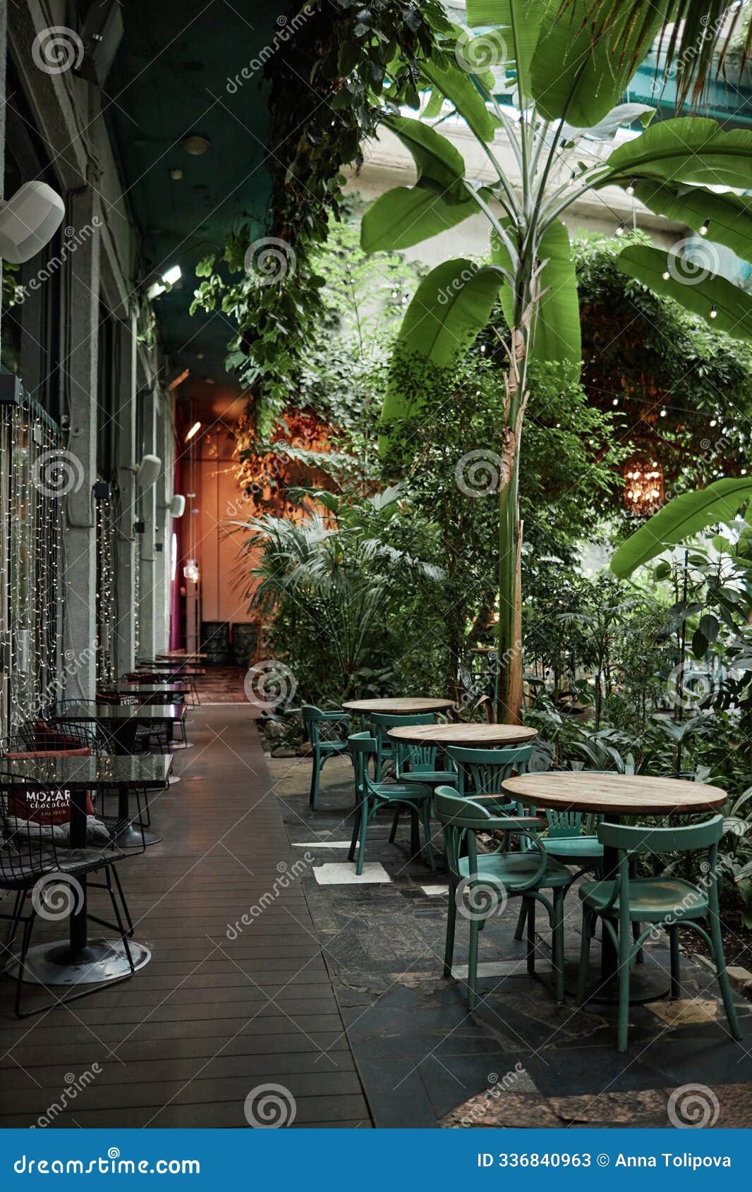Exterior of Eco Cafe stock image. Image of green, plant - 336840963