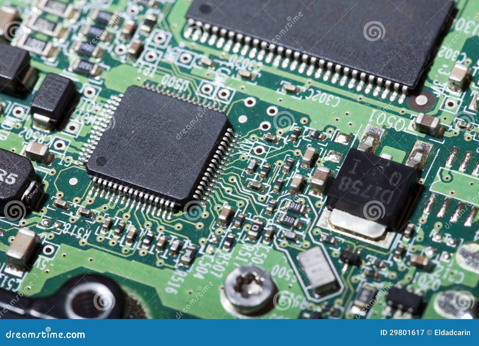 Hard Drive Electronic Board Stock Image - Image of equipment ...