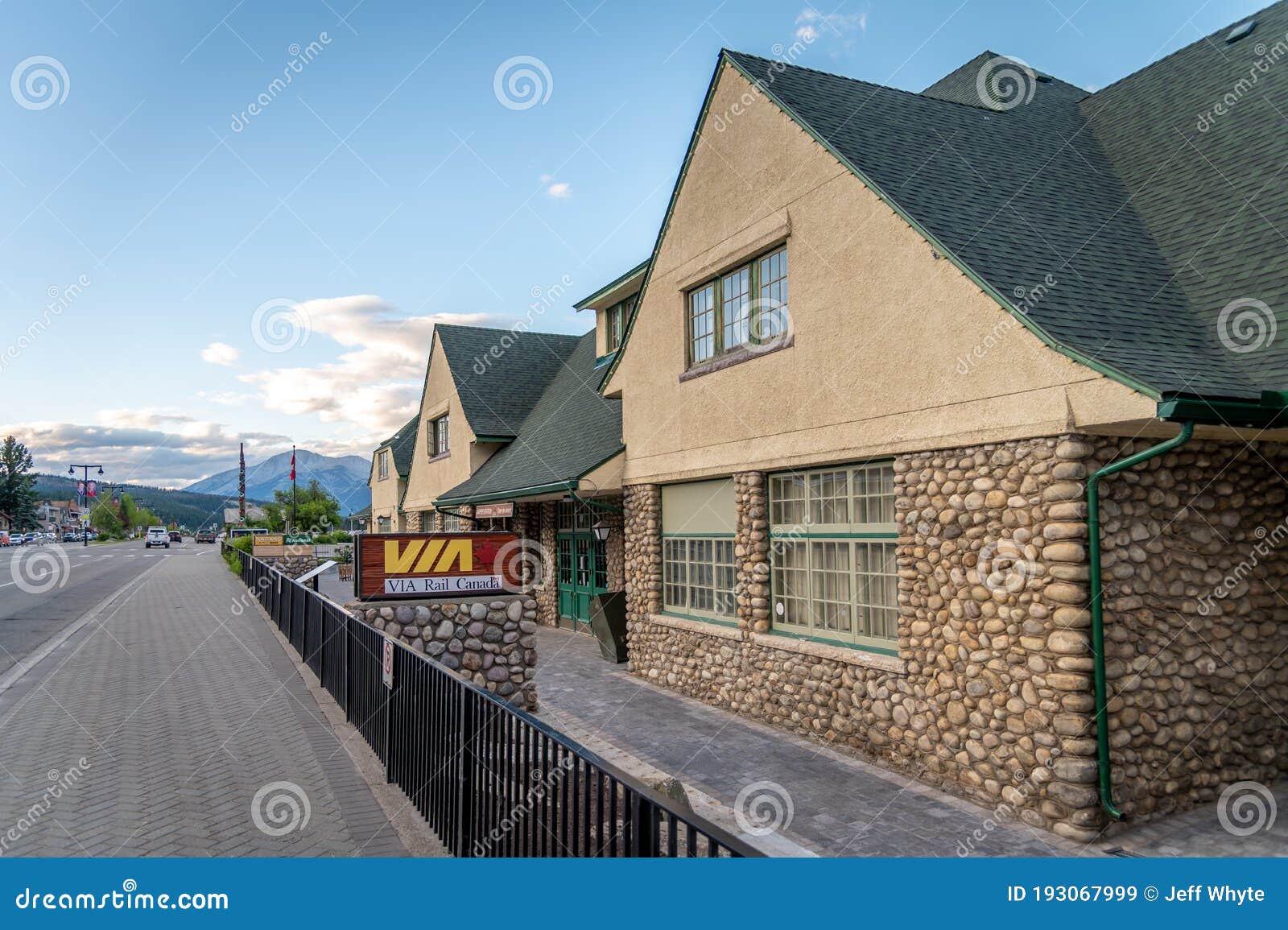 Exterior Facade of the Jasper Train Station Editorial Stock Image ...