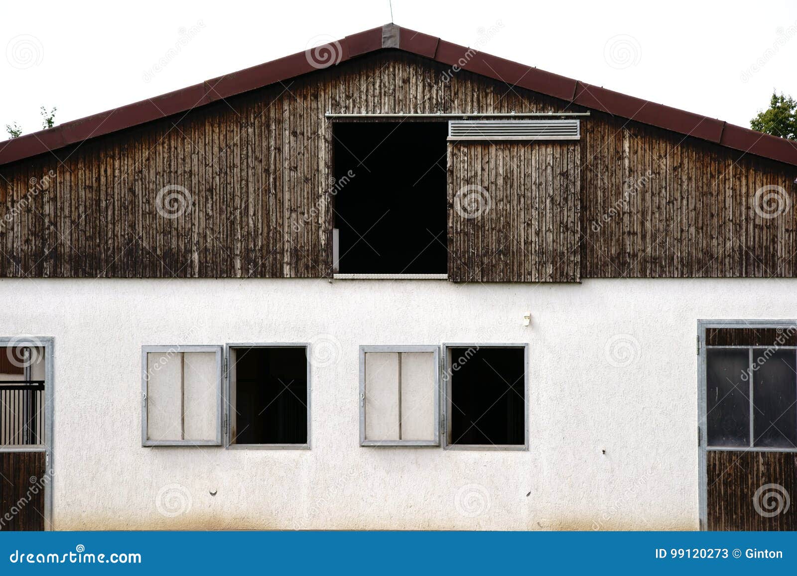 Horse stables stock image. Image of architecture, building - 99120273