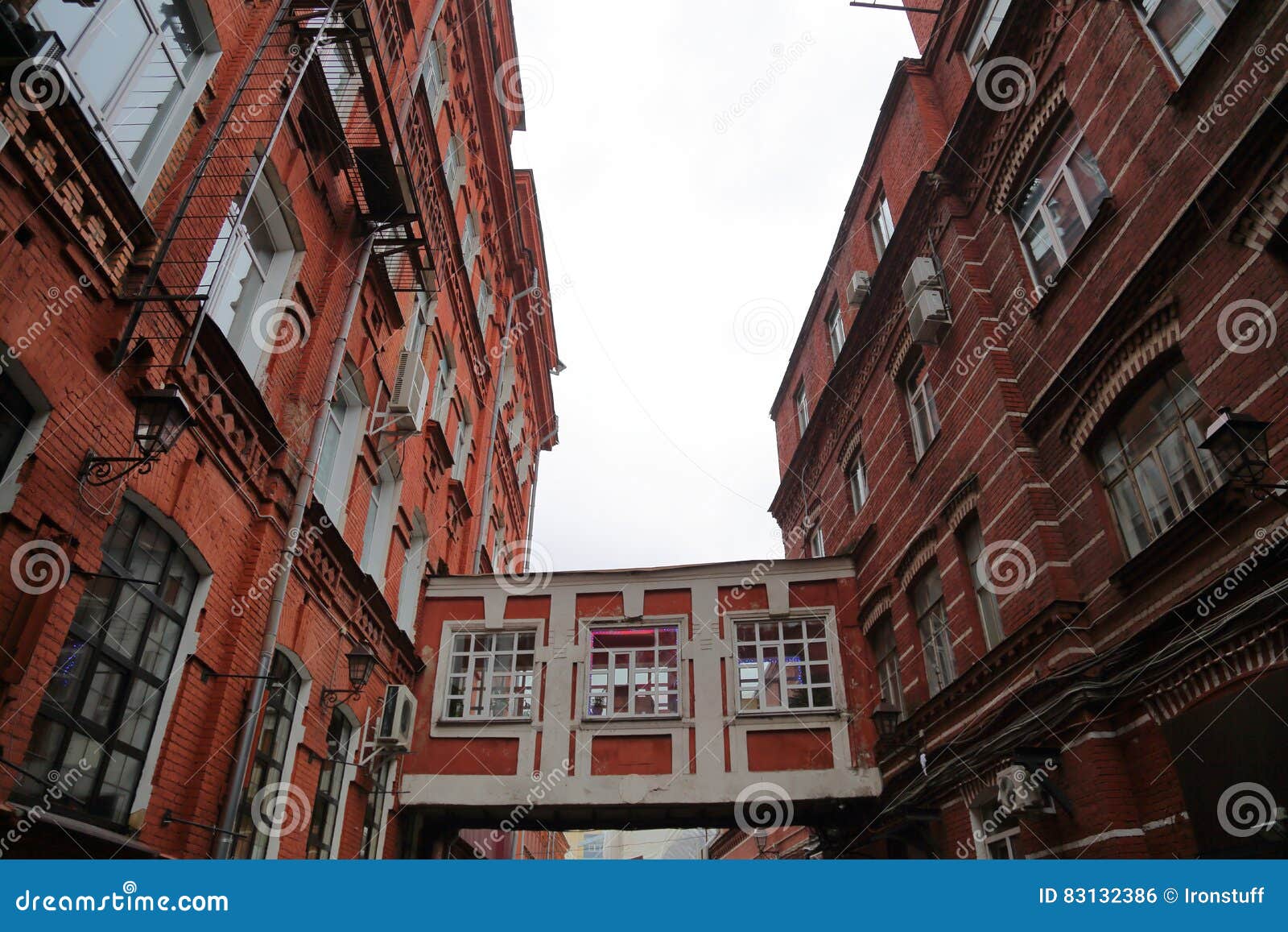 Exterior of the Factory Built of Bricks Stock Photo - Image of brick ...