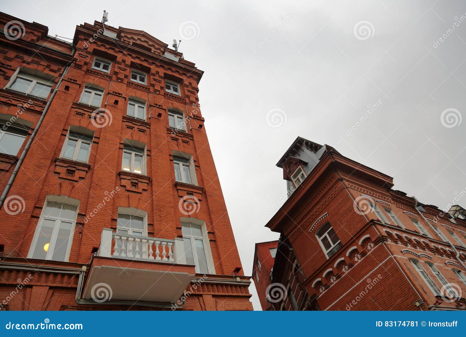 Exterior of the Factory Built of Bricks Stock Image - Image of brick ...