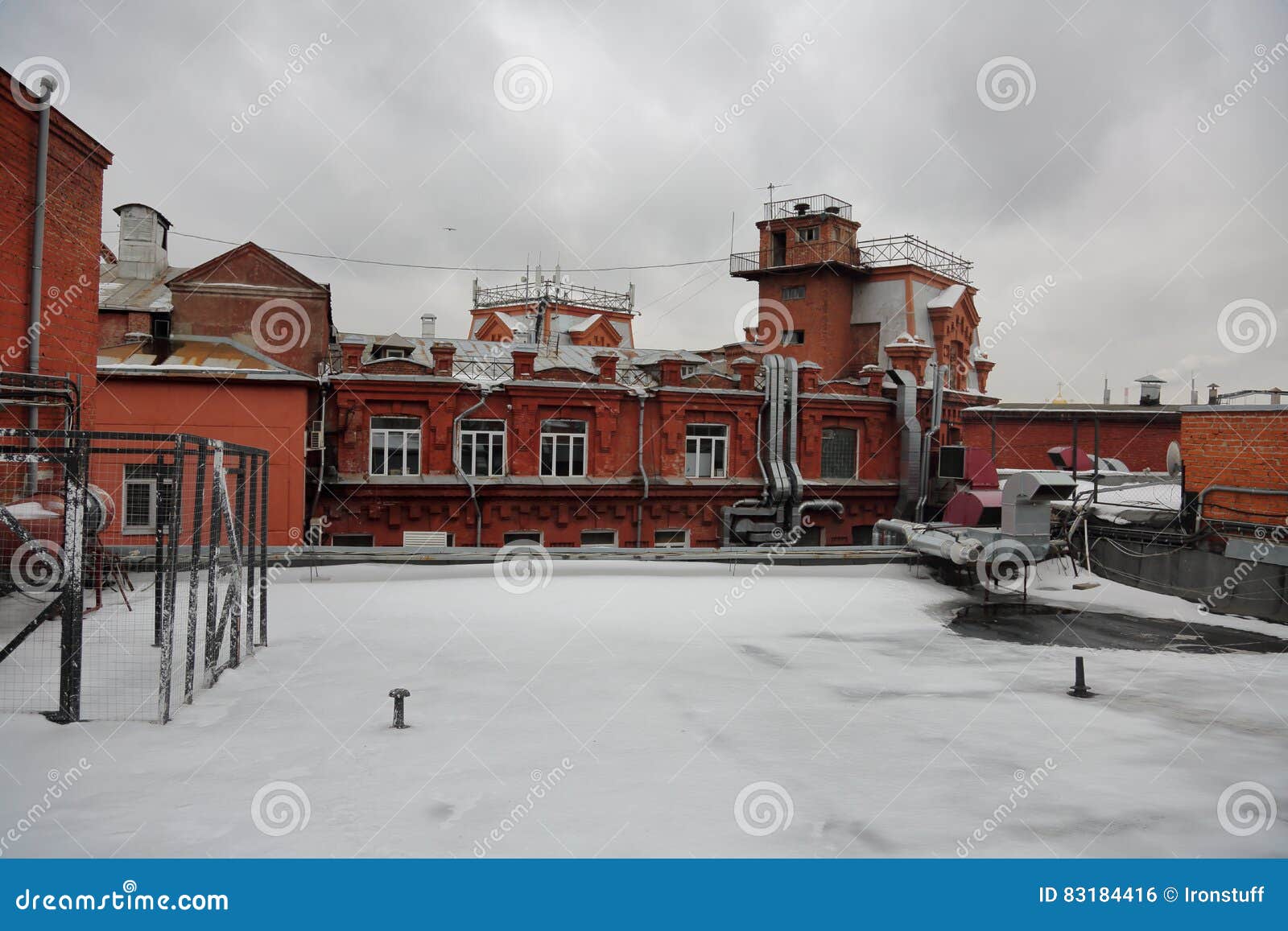 Exterior of the Factory Built of Bricks Stock Photo - Image of ...
