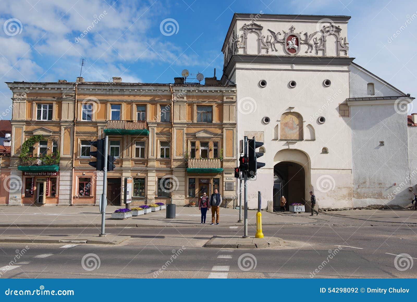 Exterior of the Gate of Dawn in Vilnius, Lithuania. Editorial ...