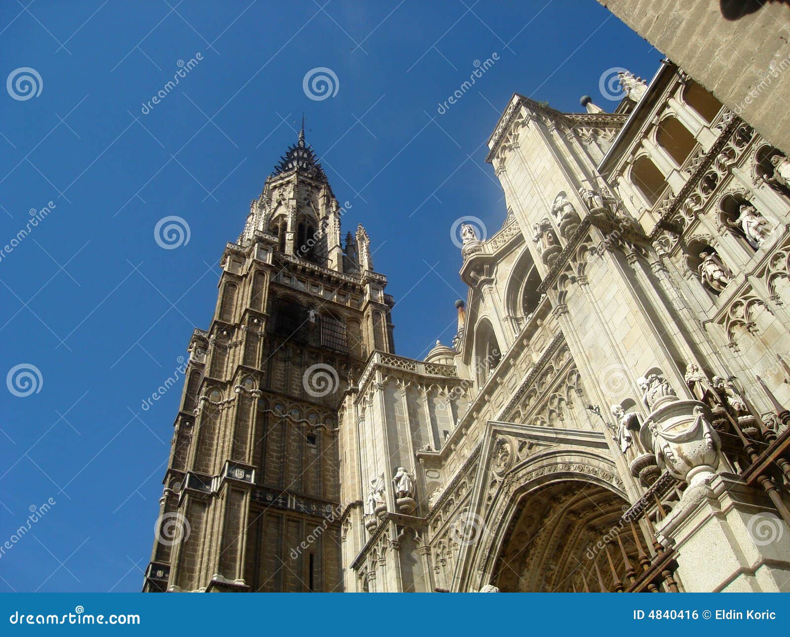 Exterior Gothic cathedral stock photo. Image of architecture - 4840416