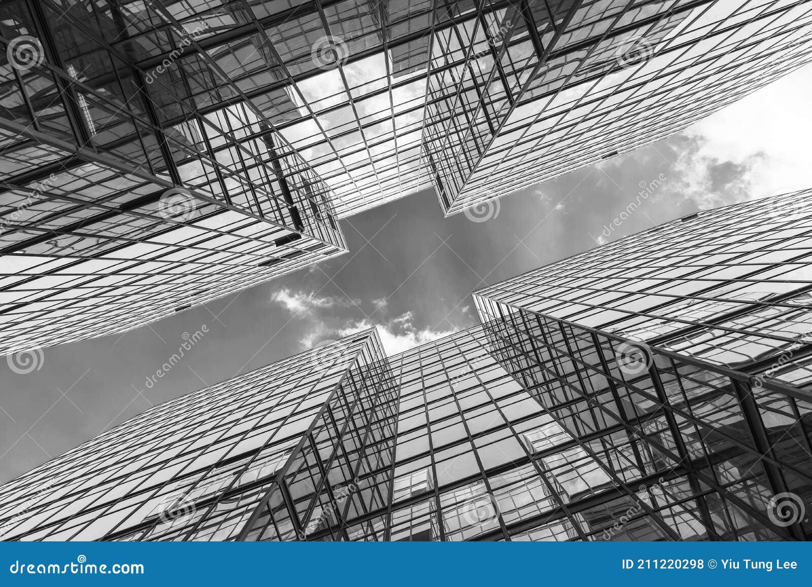 Exterior of High Rise Architecture Stock Photo - Image of black ...