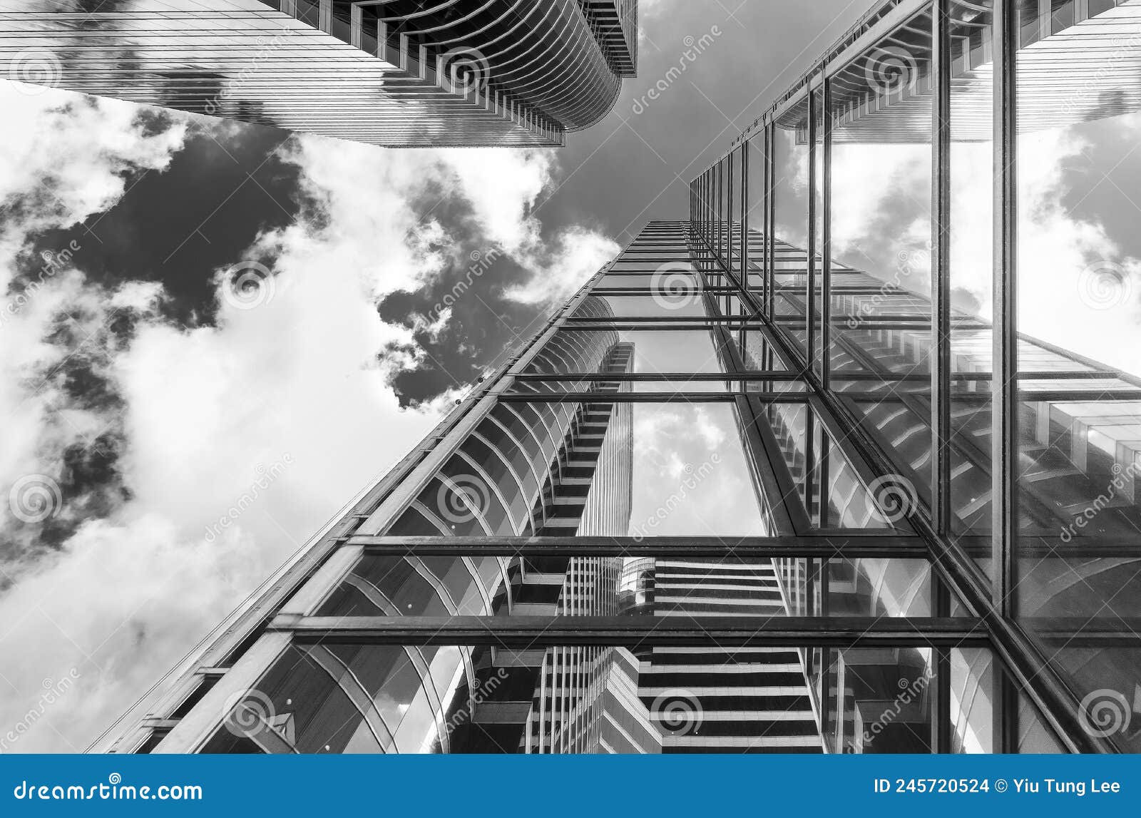 Exterior of High Rise Office Building. Architectural Abstract ...