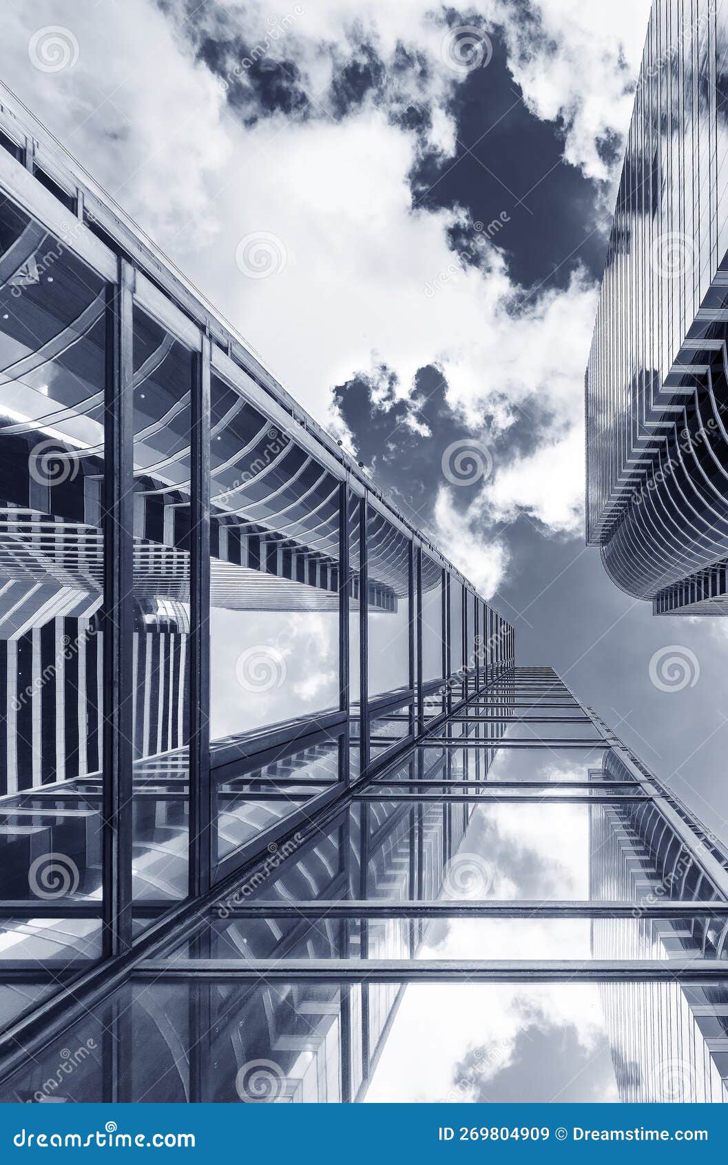 Exterior of High Rise Office Building. Architectural Abstract ...