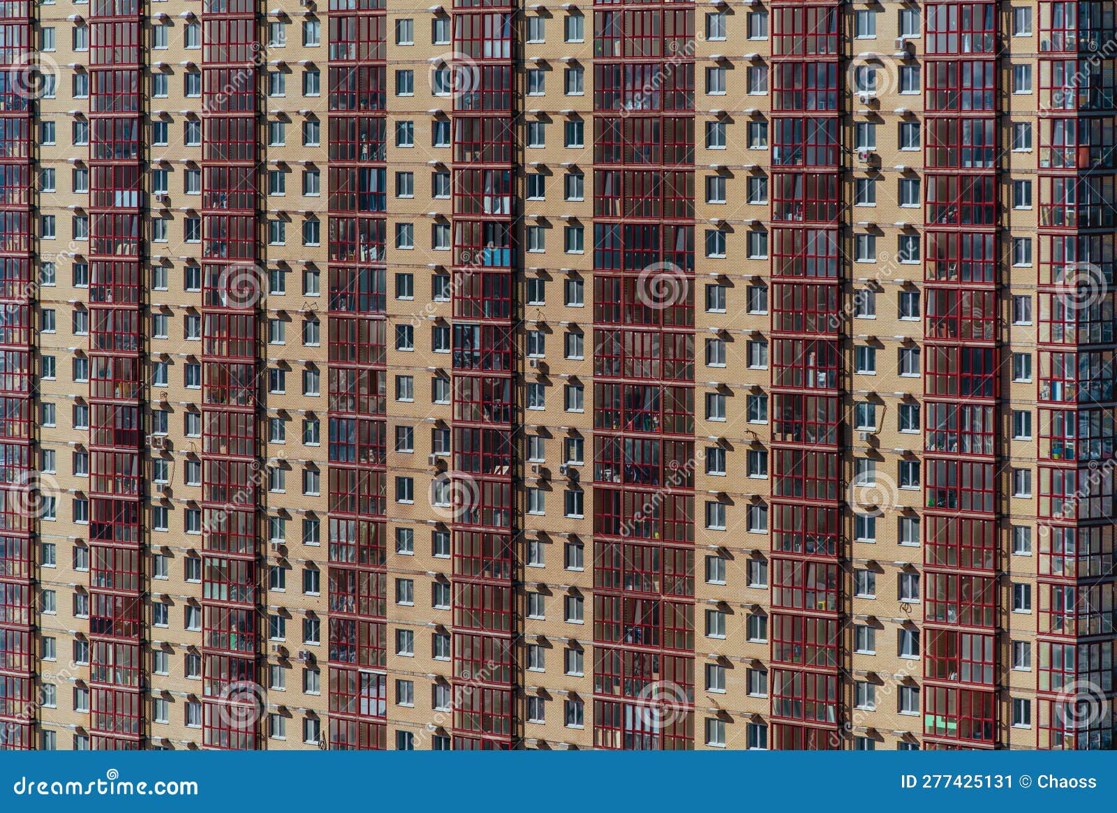 Exterior of High Rise Residential Building Stock Image - Image of ...