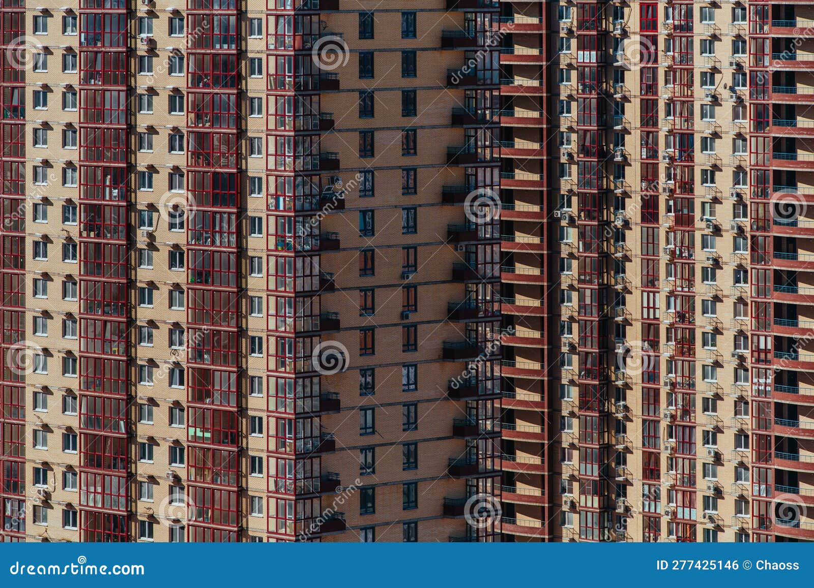 Exterior of High Rise Residential Building Stock Photo - Image of ...